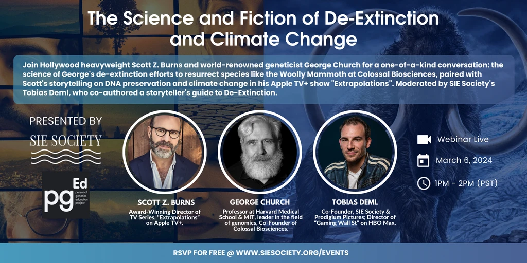 ONLINE – The Science and Fiction of De-Extinction and Climate Change - Personal Genetics ...